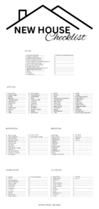The Complete New House Checklist - homesweetsierrah.com